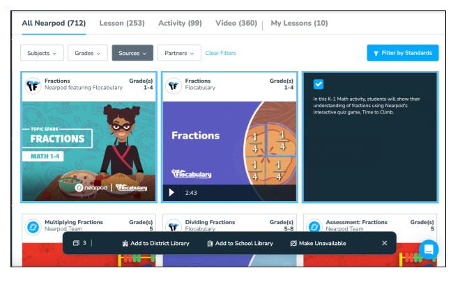 Use bulk customization tools to curate your teachers’ Nearpod ...