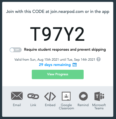 Student: Launching a Nearpod lesson – Nearpod: Student Engagement Platform